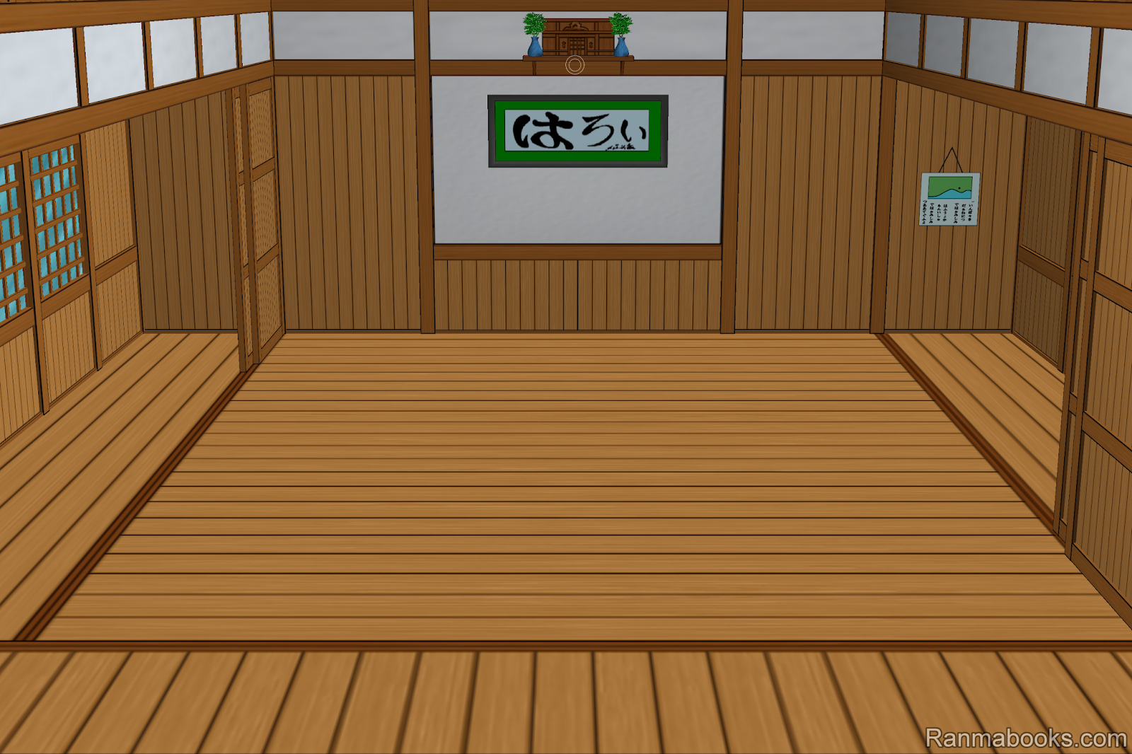 I'm Not Bad, I'm Just...: RHB Dojo Interior - Anime to 3D Generated