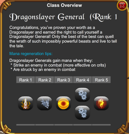 Panduan Cara Menggunakan Class Dragonslayer General AQW