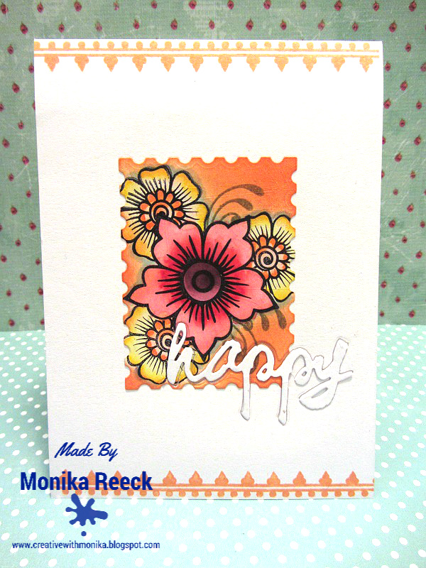 Creative With Monika: Happy Birthday A Card for Man and A Flowers Card