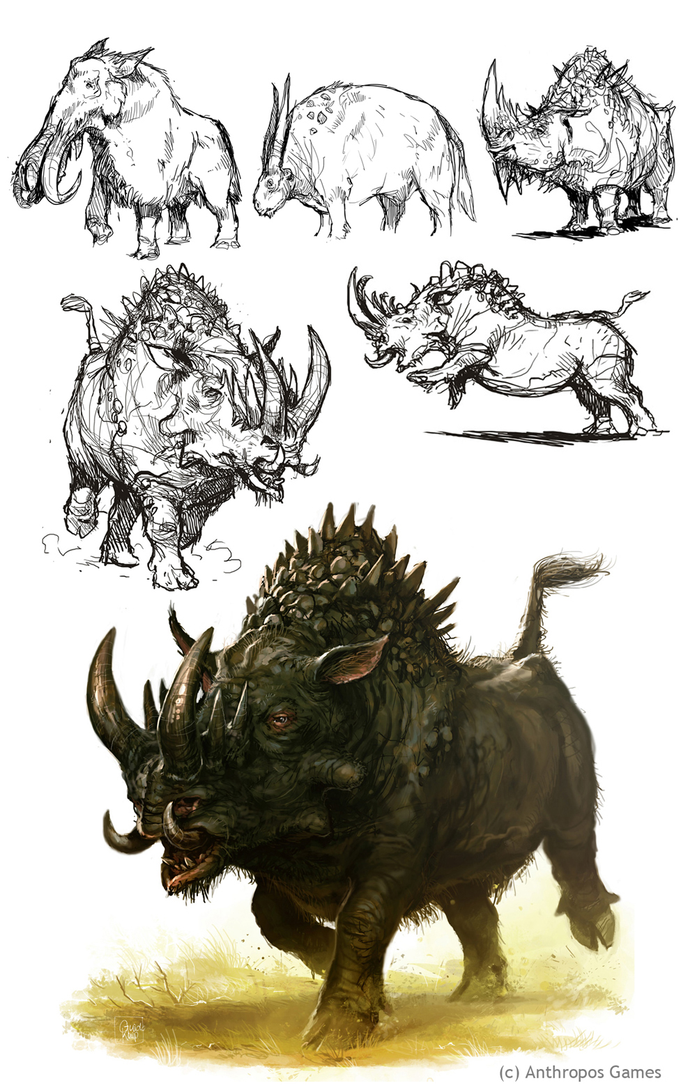 Guido Kuip: Creature concept preview - Anthropos Games
