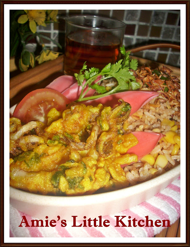 Nasi Goreng & Mango Panna Cotta (Versi Percubaan) - Amie's Little Kitchen