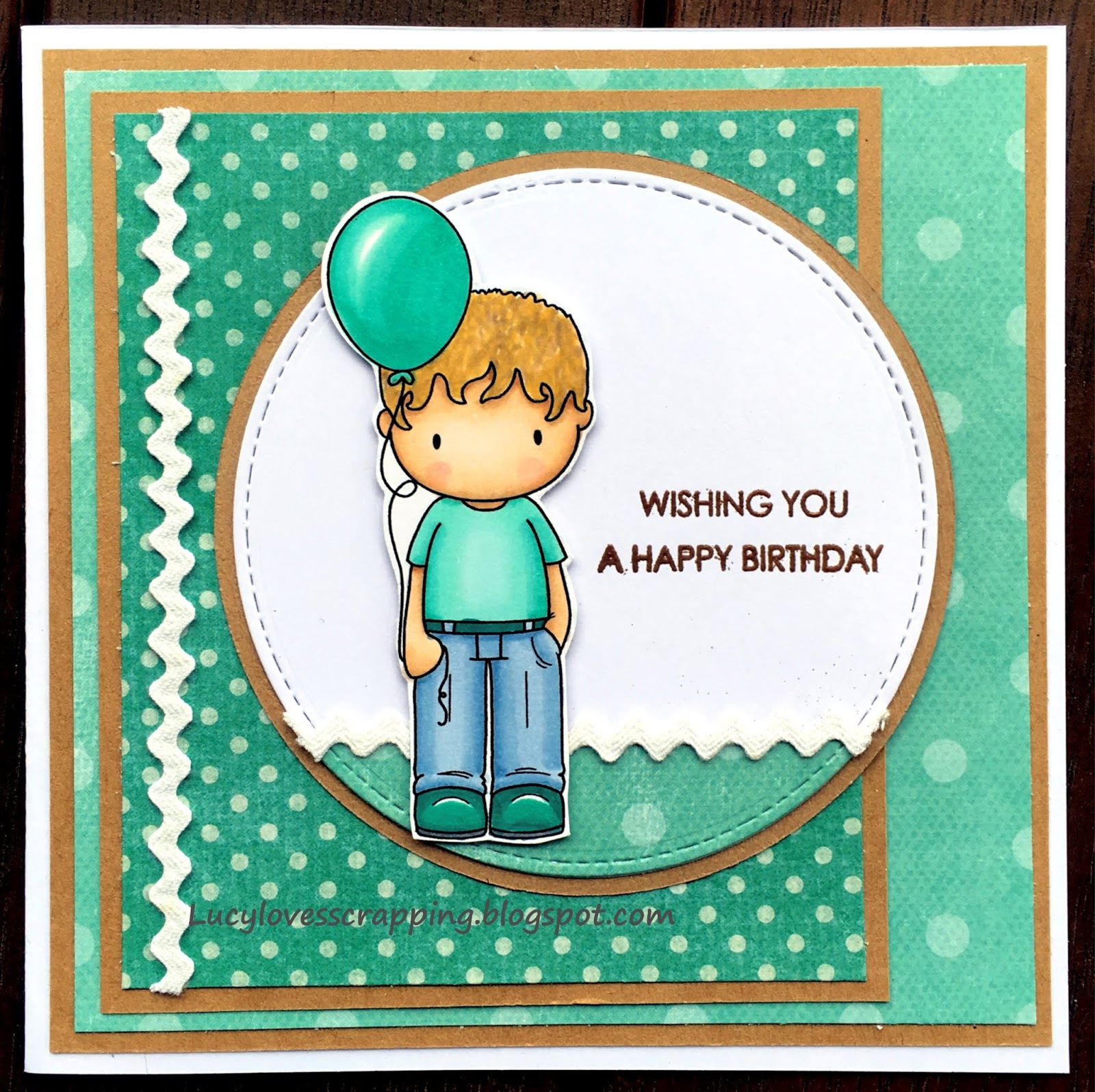 Lucy loves scrapping: Happy Birthday Boy with balloon Card (CC Designs ...
