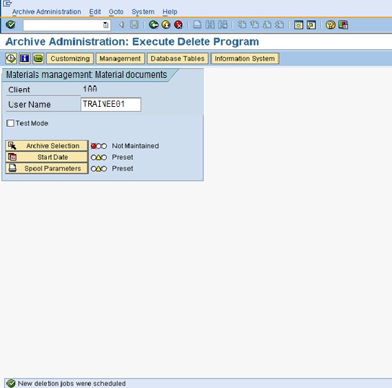 SAP ABAP Central: Step-by-Step Archiving of Material Documents