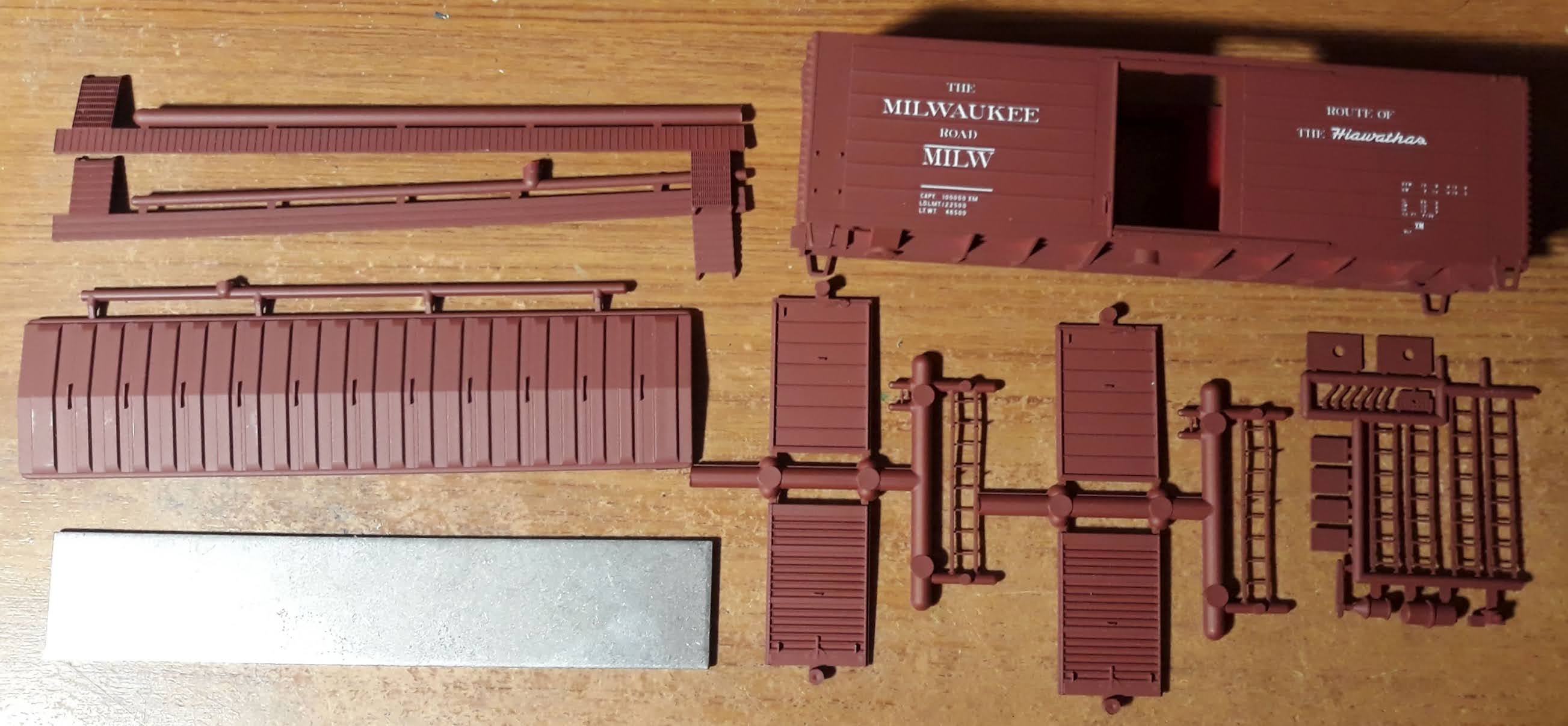 Models and Kitbashes by NightOwlModeler: MILW Rib-Sided Boxcars (Part 1 ...