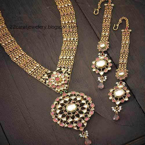Antique Long Chains(haram) Designs - Jewellery Designs