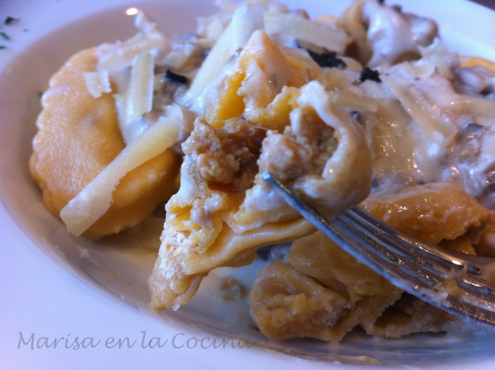 Tortelloni de Foie a la Crema de Champiñon y Trufa