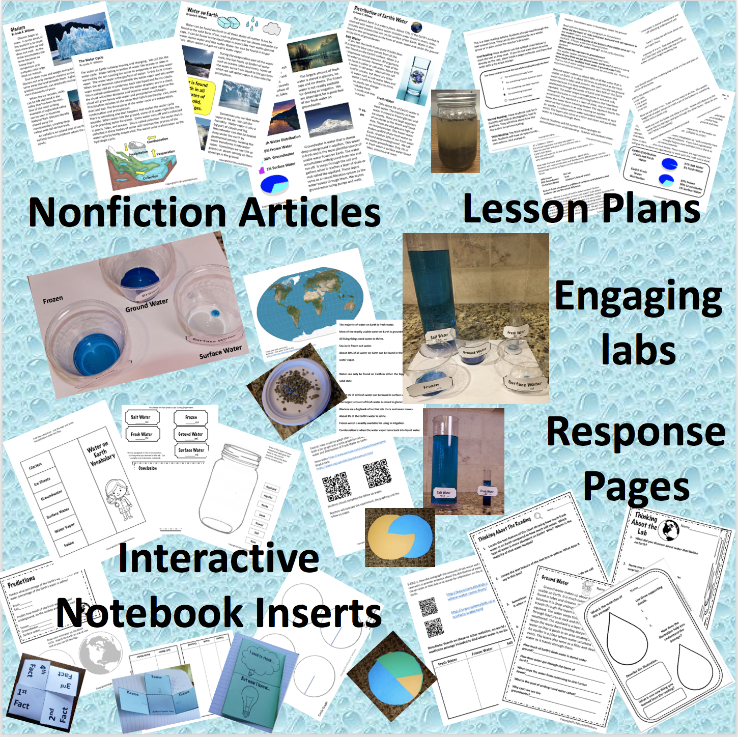 Water Distribution On Earth NGSS Aligned Activities NGSS 5-ESS2-2 ...
