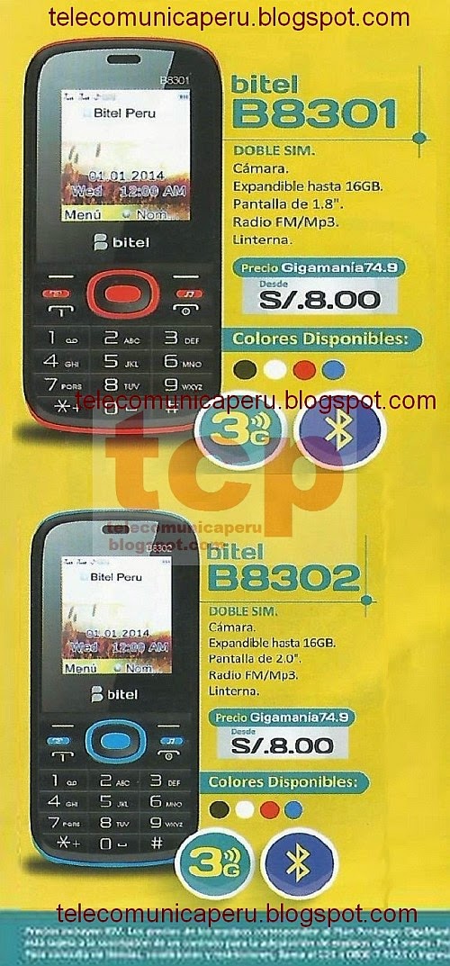 Viettel Perú: Catálogo de equipos Viettel - Bitel Agosto 2014