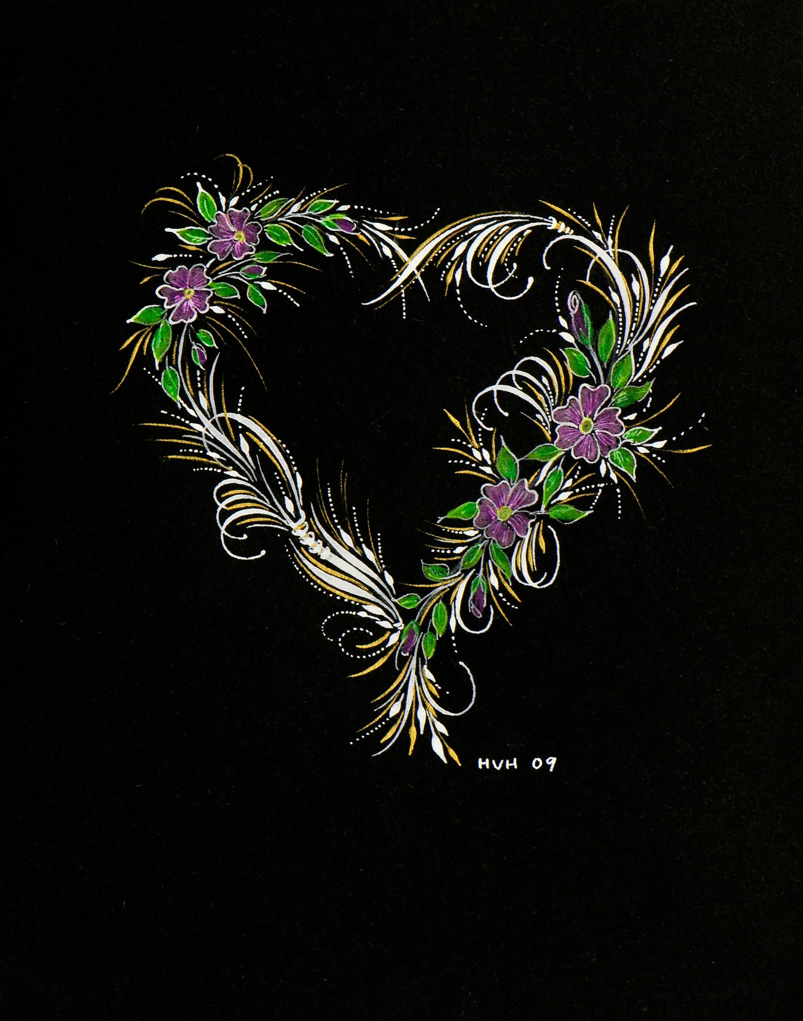 Ink Flourishes: Works of Heart