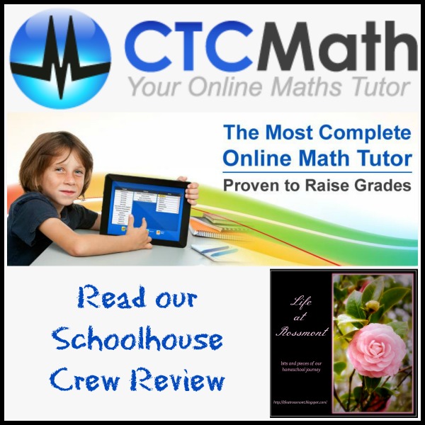 Life at Rossmont: CTC Math {Schoolhouse Review Crew}