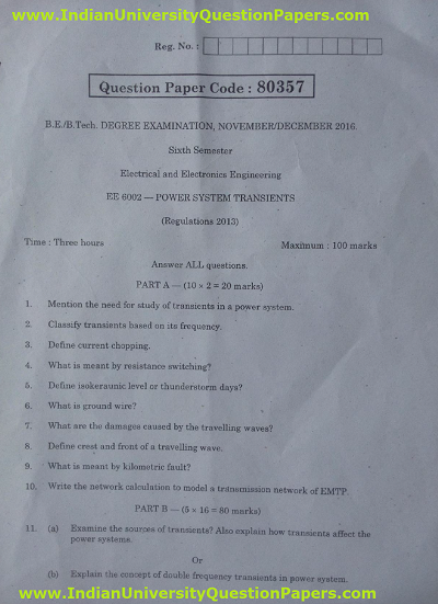 Ee6602 Embedded Systems Nov Dec 2016 Question Paper University Question Papers