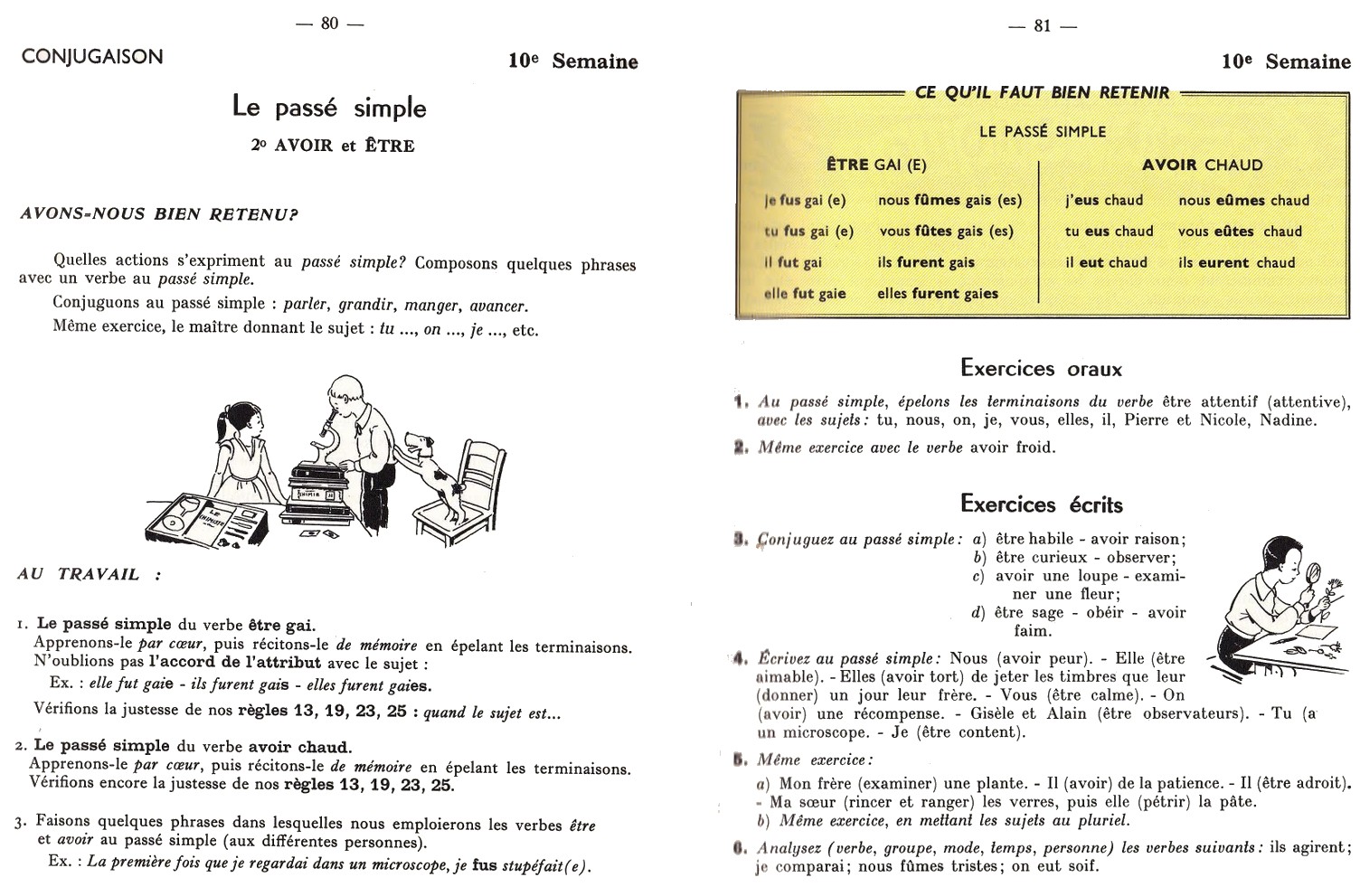 Les Terminaisons Du Passé Simple