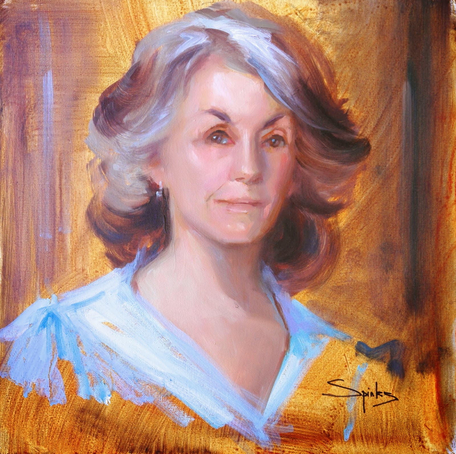 PORTRAIT PAINTING GOLD BY JOHANNA SPINKS: 2013