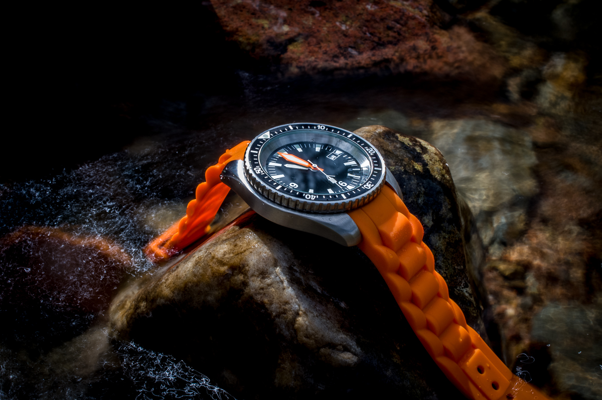 Nah-Aufnahme: Uhren: Kronos SBS British Military Diver