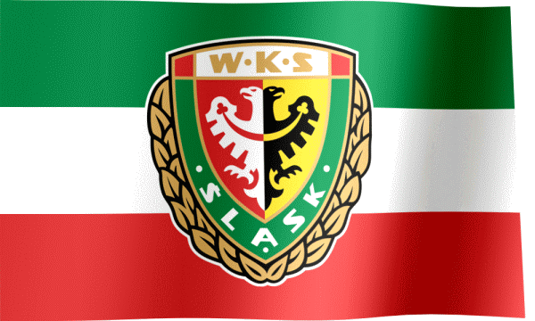Śląsk Wrocław Flag GIF (Flaga Śląska Wrocław) - All Waving Flags