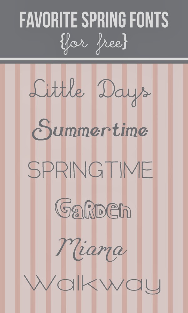 6 Free Spring Fonts - FONT BUNDLE
