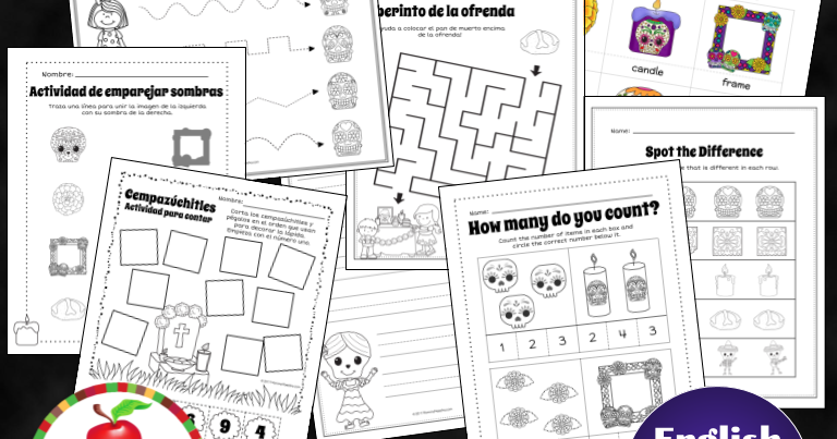 Mommy Maestra: New PreK Activity Pack for Día de los Muertos