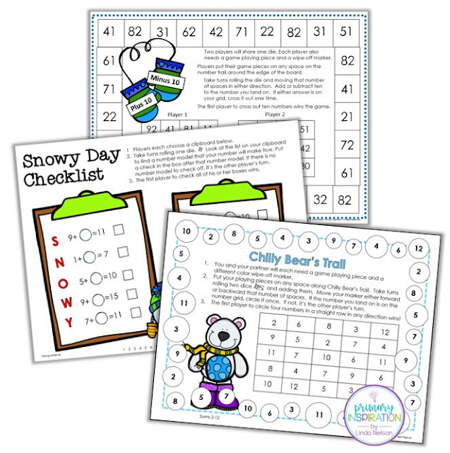Snowflake Math for Addition, Subtraction and More! ~ Anne Gardner's ...