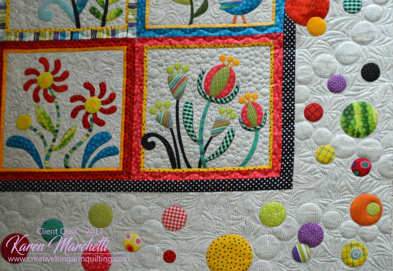 Creative Longarm Quilting by Karen Marchetti: Nakita's Whimsical Quilt ...