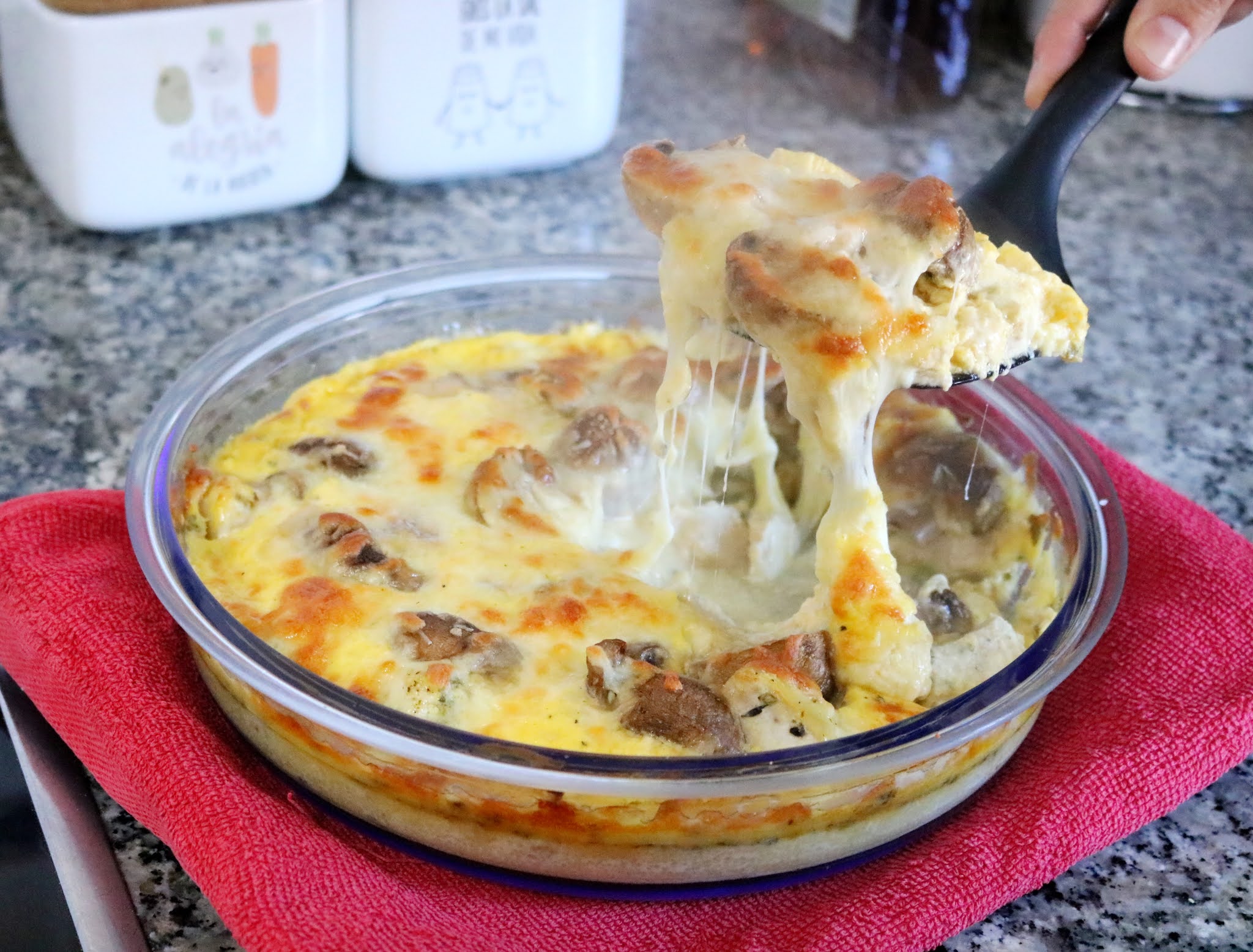 Pollo al queso con champiñones - Recetas Fácil con Bela