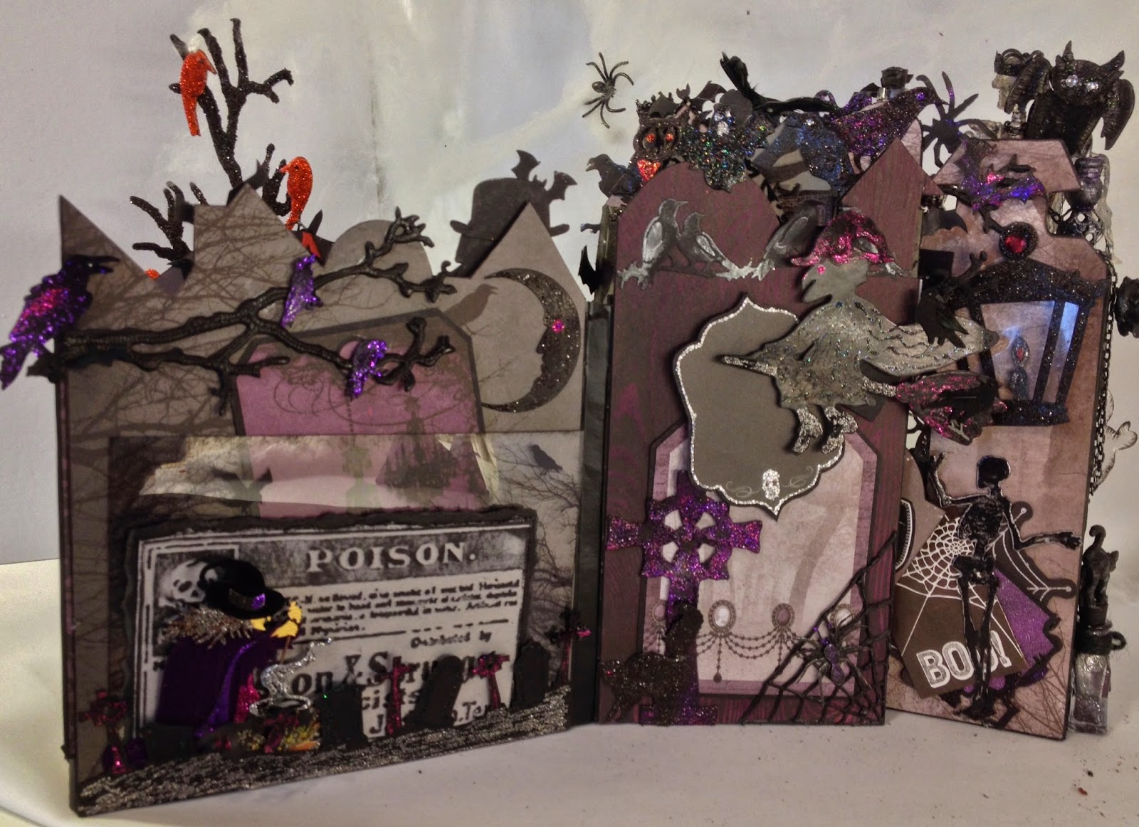 Recollections spooky castle Halloween mini album | annes papercreations ...