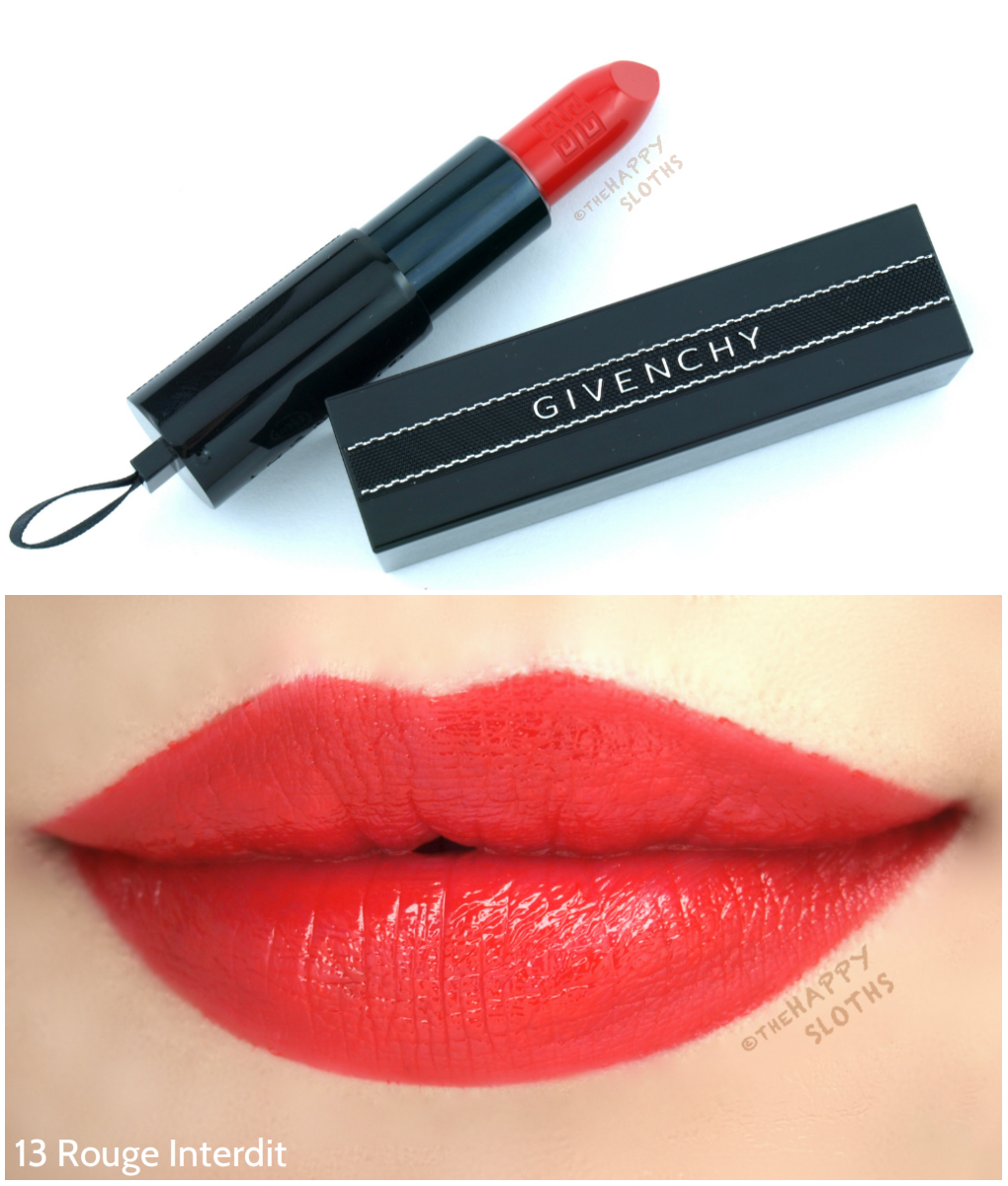 Givenchy Rouge Interdit Satin Lipsticks: Review and Swatches | The ...