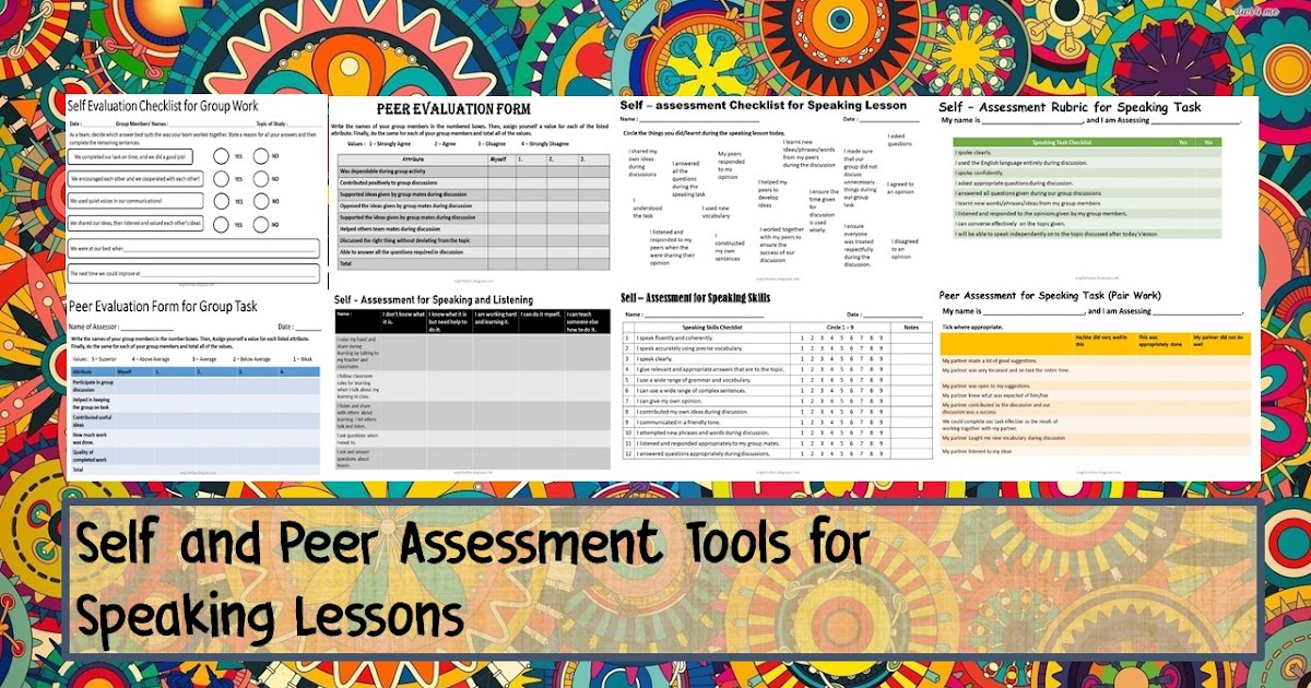 ENGLISH VIBES: Self and Peer Assessment Tools for Speaking Lessons