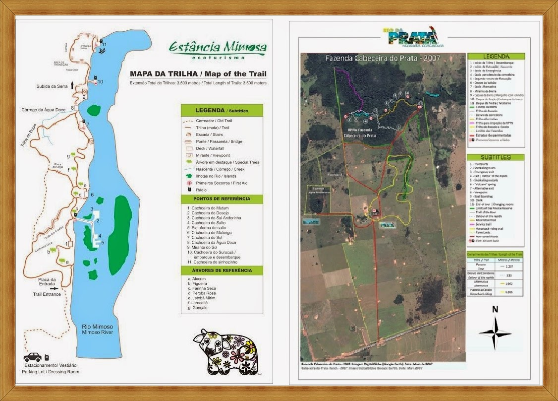 Bonito Pantanal MS: Confira os mapas das trilhas da Estância Mimosa e ...