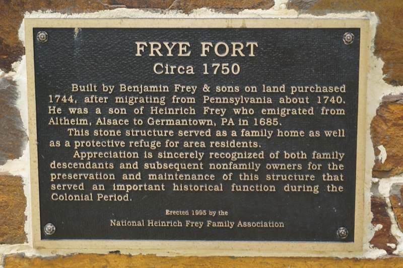 The View from Squirrel Ridge: Frye Fort (or Fry's Fort or Frey's Fort)