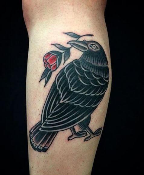 50+ Crow Raven Tattoo Designs For Men (2020) With Meaning | Tattoo ...