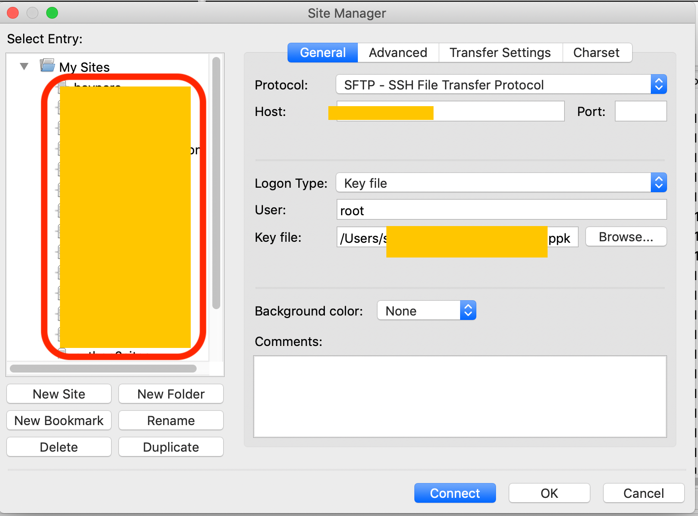 Scaleway Filezilla Mac OS X Login Problem Solved