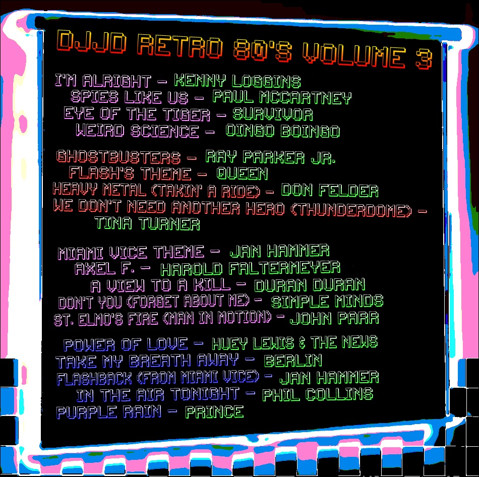DJJD Music: DJJD Retro 80's Volume 3