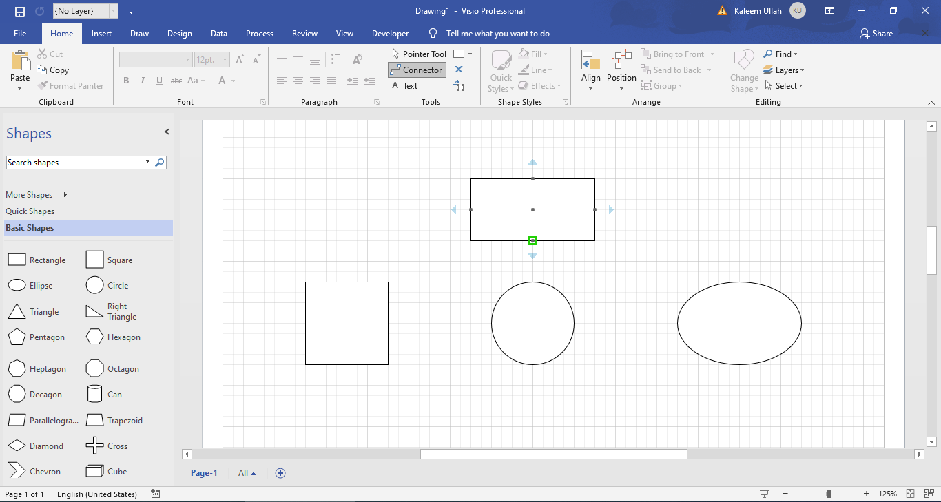 How to connect shapes in Microsoft Visio (ms visio) with the help of ...