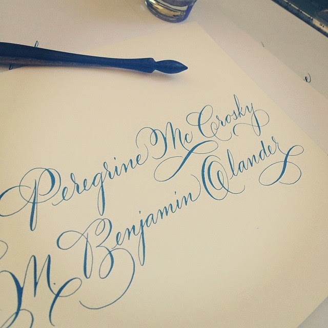 Expresh Letters Blog: French Blue Calligraphy