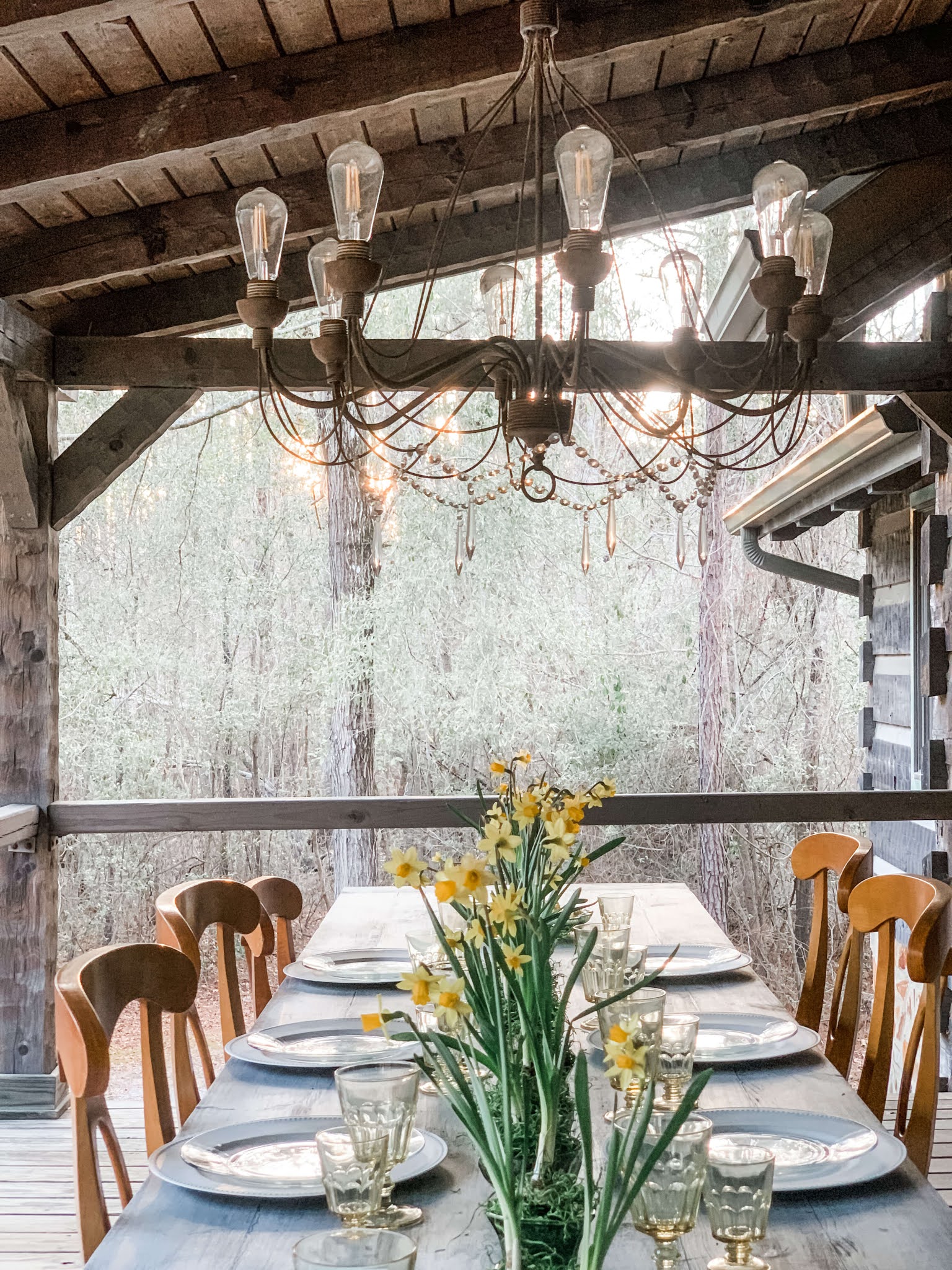 Yellow and Green Spring Tablescape | The Roots of Home