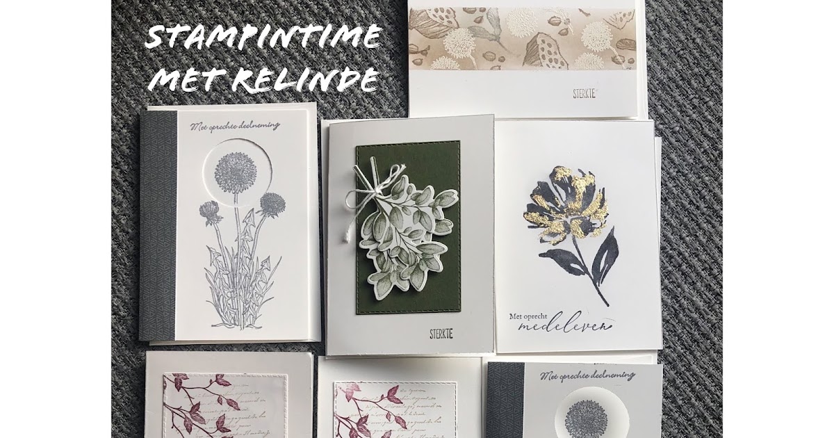 StampinTime Met Relinde: Condoleance kaarten met de producten van ... StampinTime Met Relinde: Condoleance kaarten met de producten van ...
