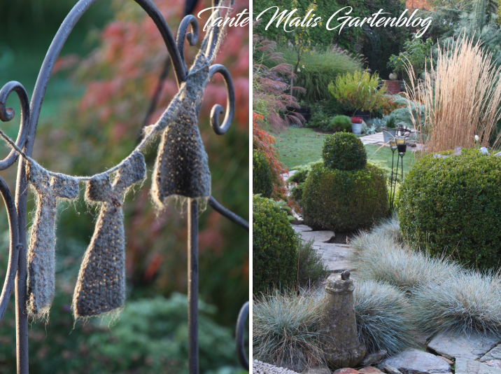Oktobergarten und ein gedrehter Efeukranz DIY