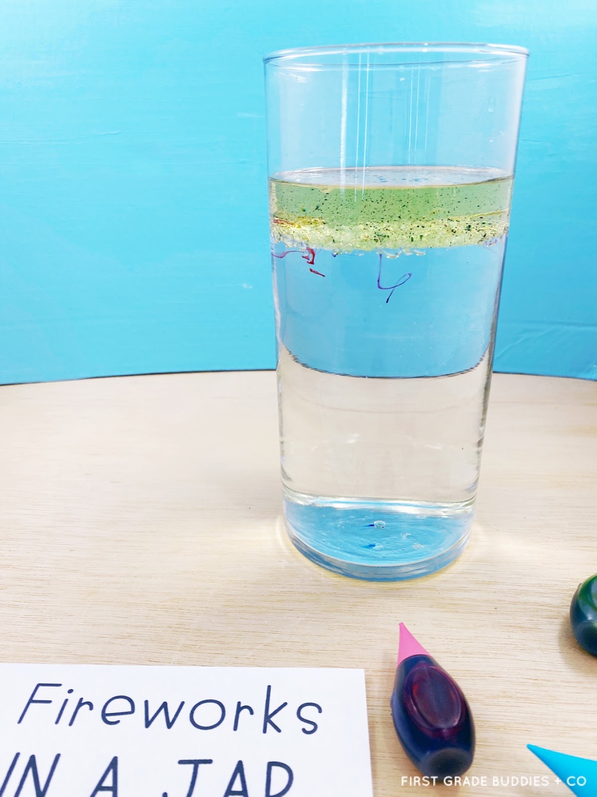 Simple Science: Fireworks in a Jar | First Grade Buddies