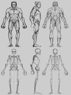 Jon Neimeister Art: Exaggerated Figures - Muscular