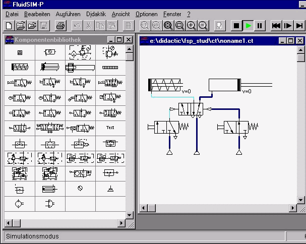 Circuitos neumáticos e hidráulicos : Fluidsim 3 P
