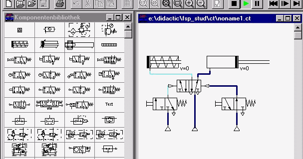 Circuitos neumáticos e hidráulicos : Fluidsim 3 P