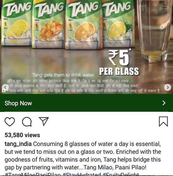 Tang Orange Drink Review ~ Anuradha Sridharan