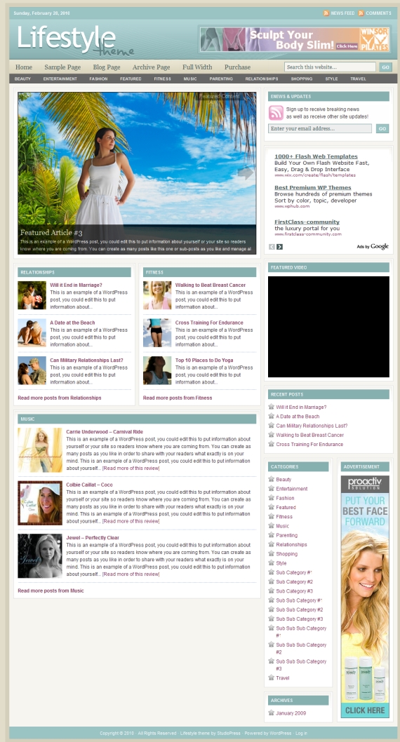 By D Ways: 10 New Magazine/Newspaper Style WordPress Themes