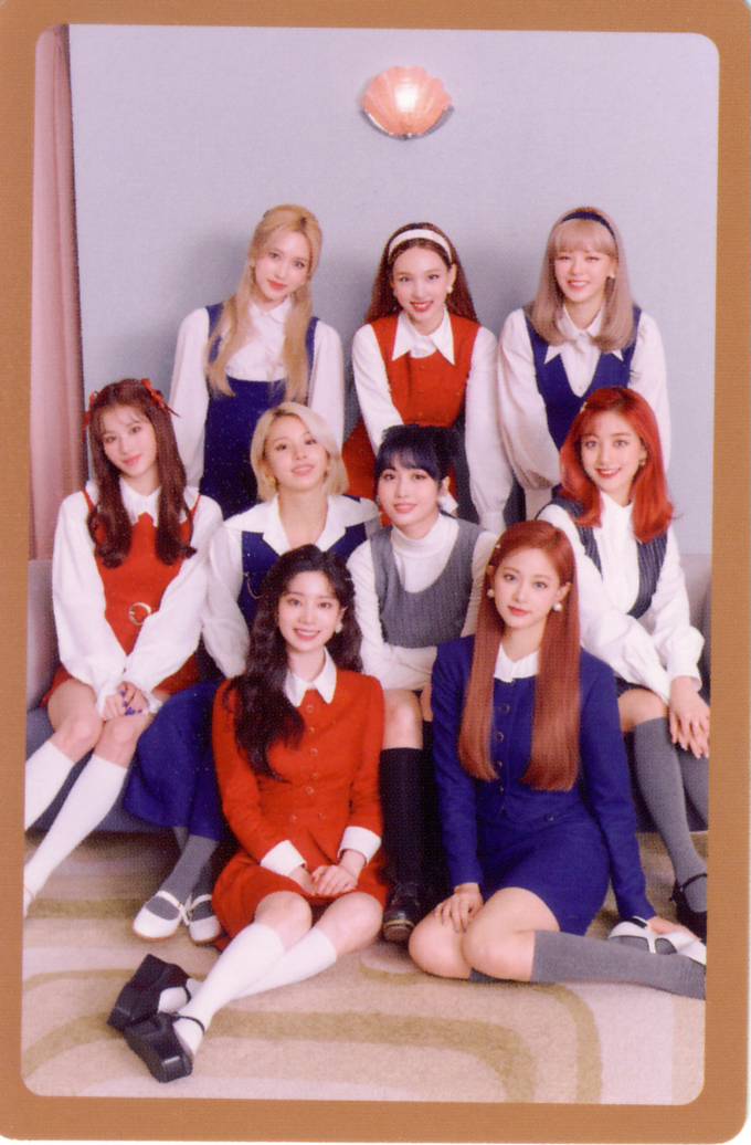 kpop scans: Twice - eyes wide open second full album pre-order/first press photocard set retro ...