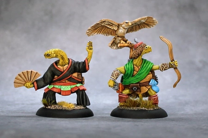 Tabletop Fix: Dragon Bait Miniatures - Kung-fu style Turtle Adventurers ...