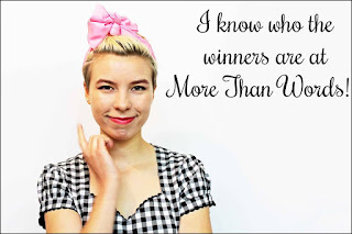 More Than Words: Announcing our May WINNERS!