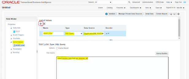 Oracle Application: Oracle Fusion BIP Report: How to Create Data Model ...