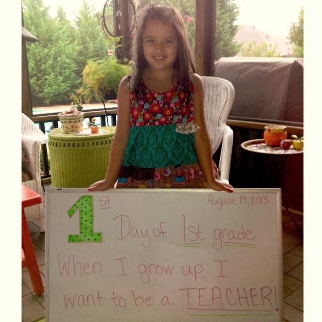 A Buggie Full of Beans: Emma's 1st day of 1st Grade!!