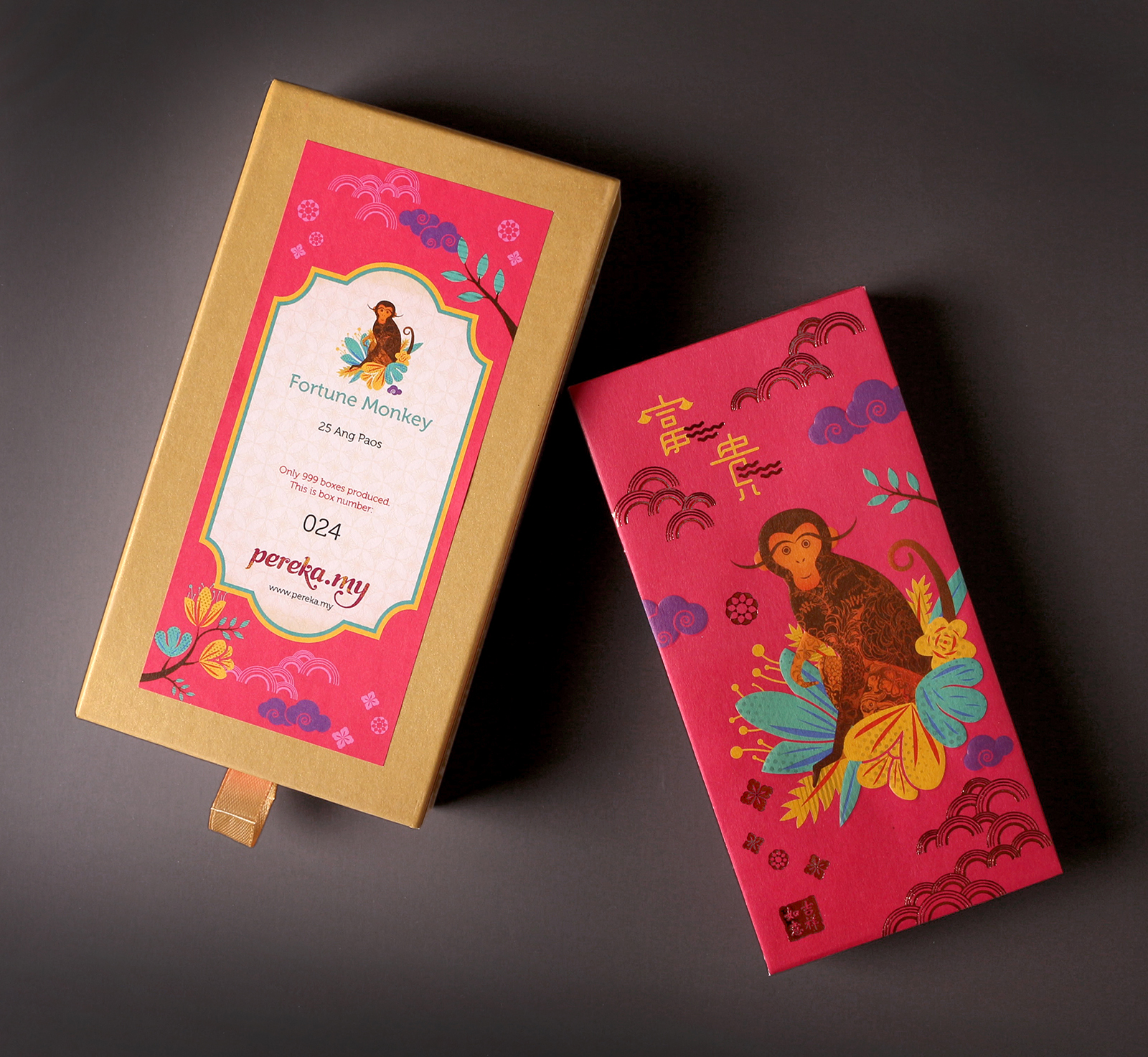 Monkey Series Angpao Packaging on Packaging of the World - Creative ...