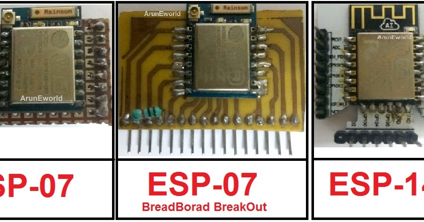 ESP8266 IoT: ESP8266 Tutorials - How to Make ESP8266 Module Breakout Boards
